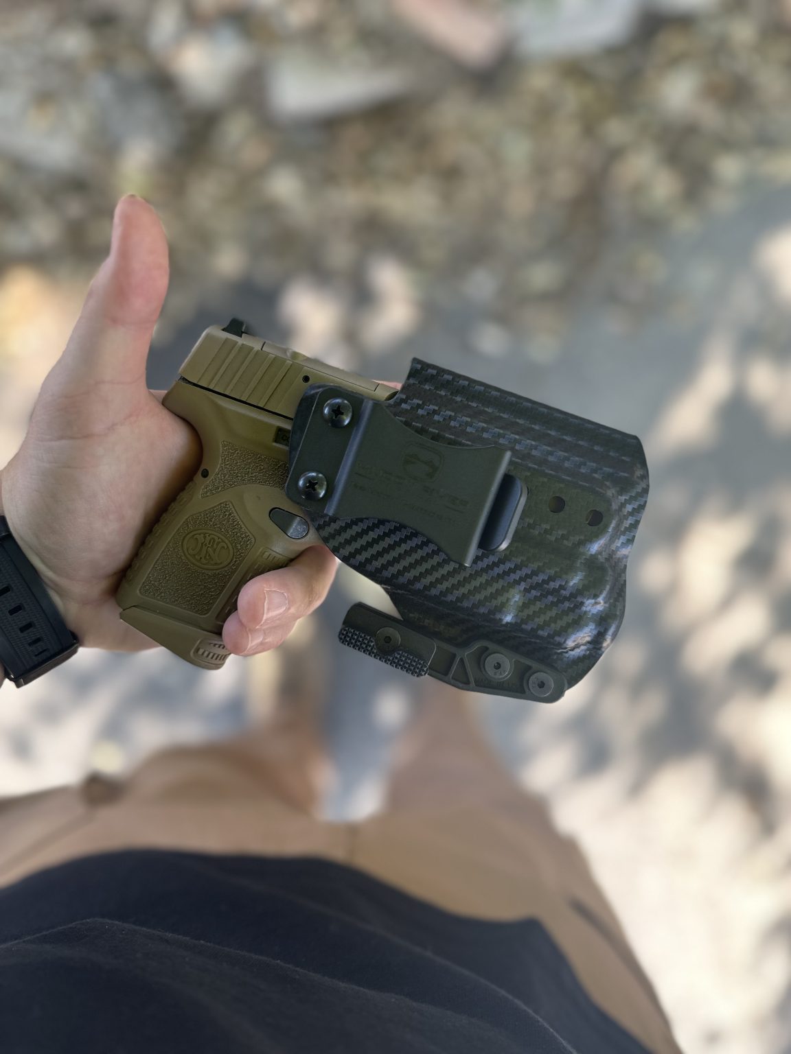 FN Reflex with Streamlight TLR7 Sub Light Holster - IWB Holster